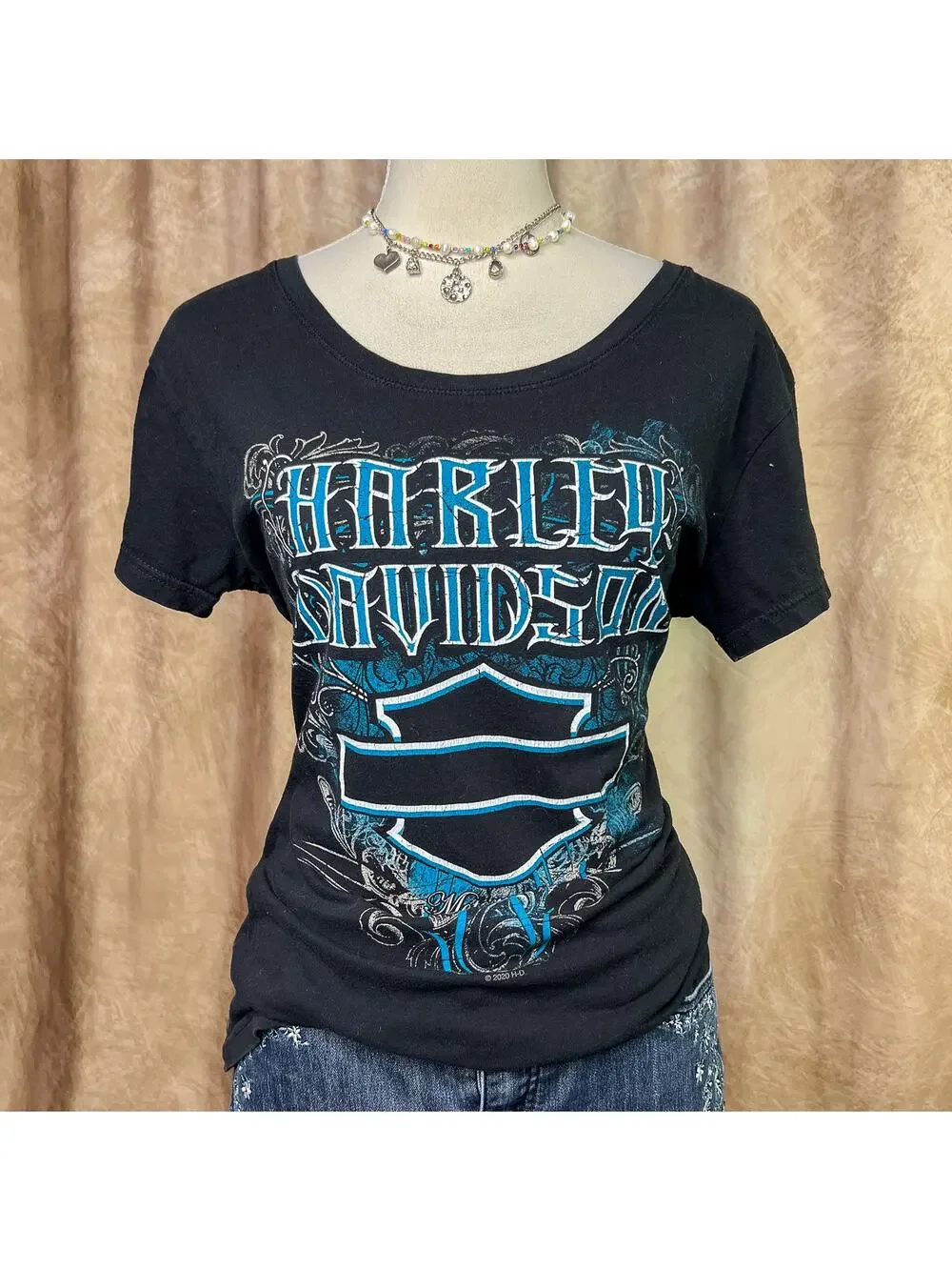 Harley-Davidson | Tops | Harley Davidson Indie Grunge Tshirt Cap Sleeve ...